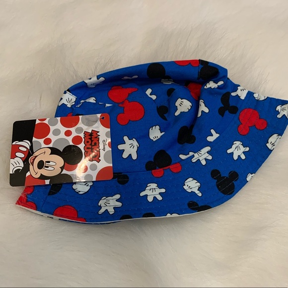 Disney | Accessories | Nwt Mickey Mouse Blue Sun Hat With Mickey Logo ...